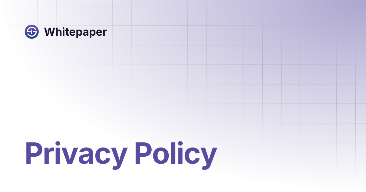 Privacy Policy | Whitepaper